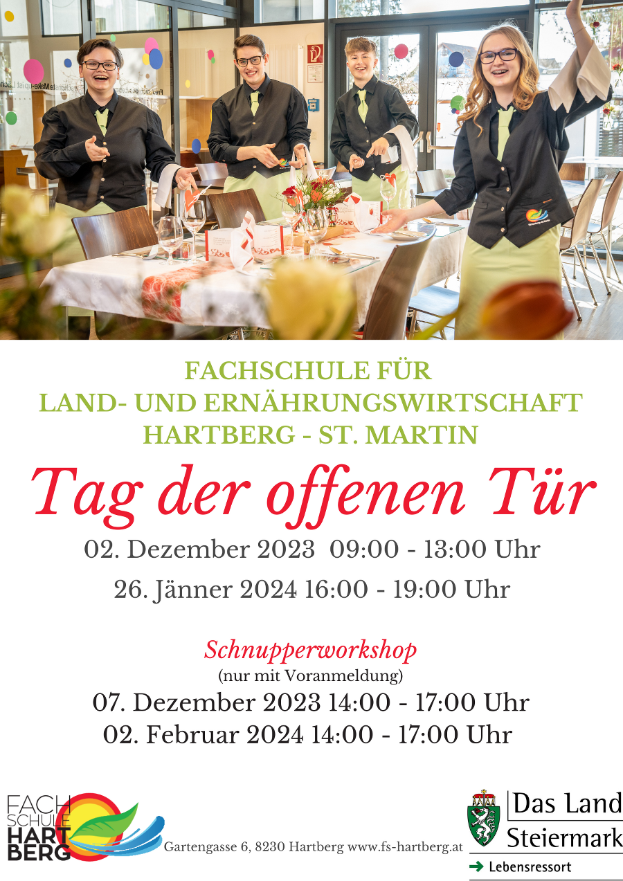 Tag der offenen Tür - Fachschulen Land Steiermark